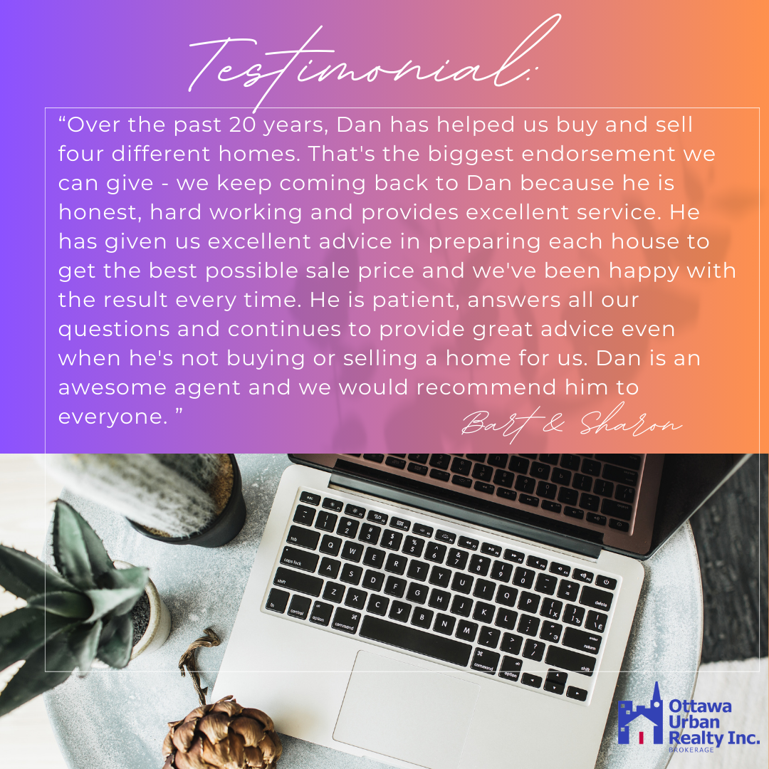 Testimonial - Dan is an awesome agent - Ottawa Real Estate - Ottawa ...